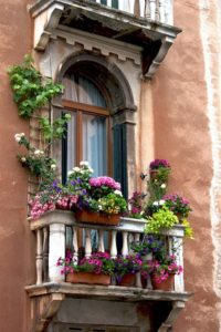 Flowery Balcony Ideas with Colorful Blossom