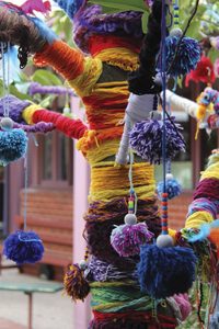 An Amazing Street Art as Tree Yarn Bombing