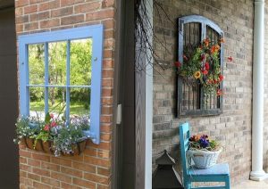 Vintage Window Frames for Outdoor Ideas