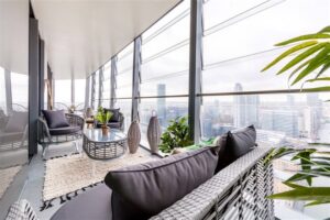 Closed Balcony Ideas with Two Modern Types