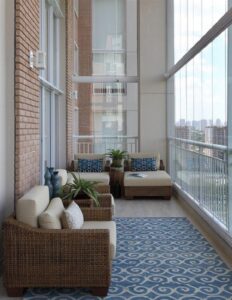 Closed Balcony Ideas with Two Modern Types