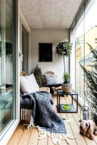 Closed Balcony Ideas with Two Modern Types