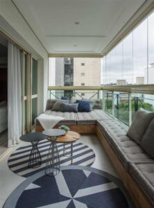Closed Balcony Ideas with Two Modern Types